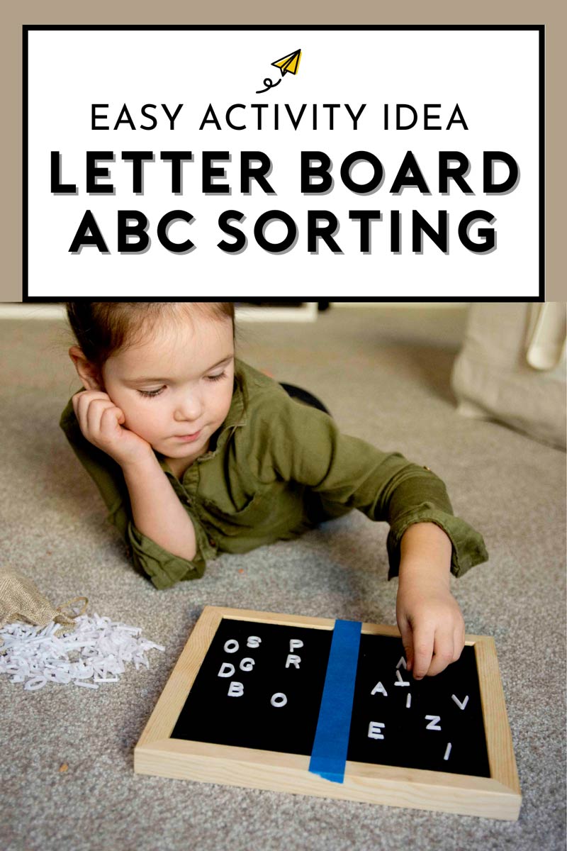 Letter Board Alphabet Activity - Busy Toddler