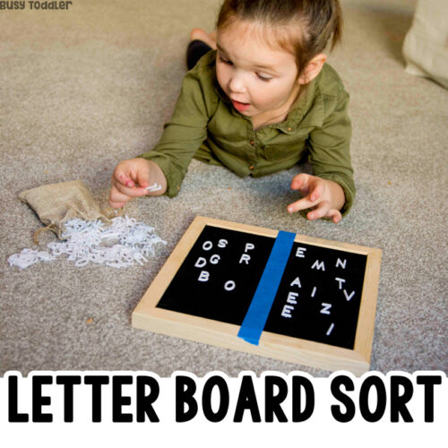 Letter Board Alphabet Activity for Preschoolers - Busy Toddler