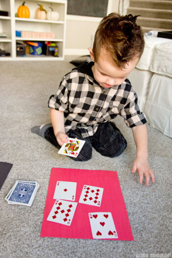Card Sorting Activity: Toddler Learning Game - Busy Toddler