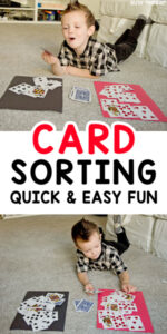 Card Sorting Activity: Toddler Learning Game - Busy Toddler