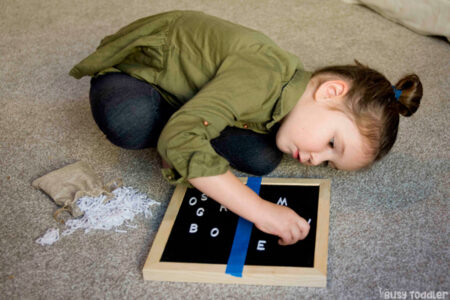 Letter Board Alphabet Activity for Preschoolers - Busy Toddler
