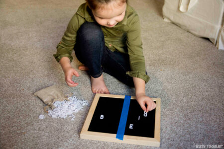 Letter Board Alphabet Activity for Preschoolers - Busy Toddler
