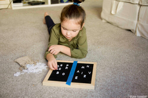 Letter Board Alphabet Activity for Preschoolers - Busy Toddler