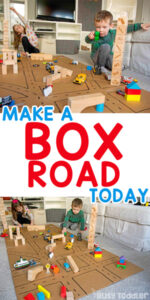 Easy Box Road Activity for Kids from Busy Toddler
