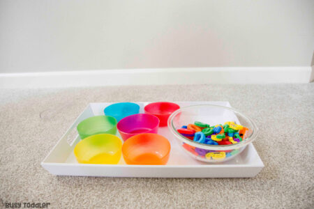 Easy ABC Color Sort Learning Activity - Busy Toddler