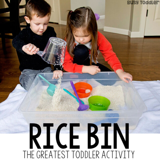 Rice Sensory Bin: The Best Kids Activity Ever - Busy Toddler