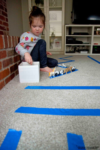 Animal Line-Up: A Quick and Easy Activity from Busy Toddler