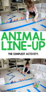 Animal Line-Up: A Quick and Easy Activity from Busy Toddler