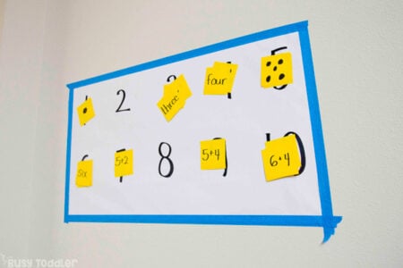 Kindergarten Number Match Activity - Busy Toddler