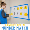 Kindergarten Number Match Activity - Busy Toddler
