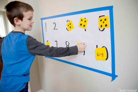 Kindergarten Number Match Activity - Busy Toddler