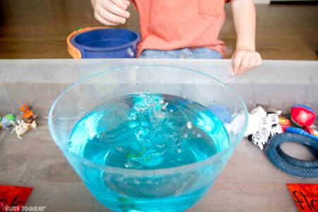 Sink or Float: Toddler Science Experiment - Busy Toddler