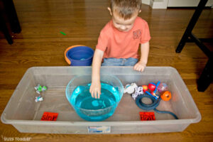 Sink or Float: Toddler Science Experiment - Busy Toddler