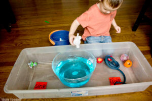 Sink or Float: Toddler Science Experiment - Busy Toddler