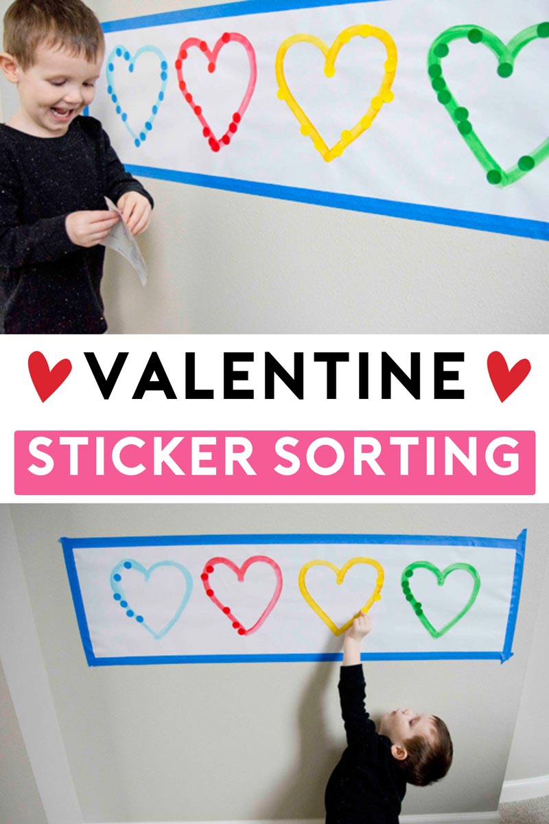 Heart Stickers Activity - Busy Toddler