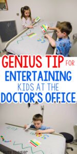 Use a Doctor's Office Road to entertain kids will waiting - Busy Toddler