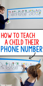 Phone Number Activity for Preschoolers - Busy Toddler
