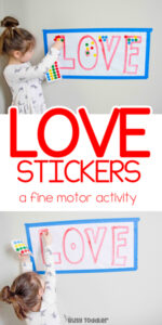 Love Stickers Activity for Preschoolers - Busy Toddler