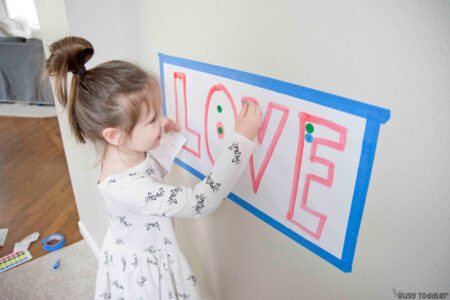 Love Stickers Activity for Preschoolers - Busy Toddler