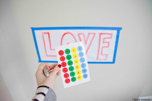 Love Stickers Activity for Preschoolers - Busy Toddler