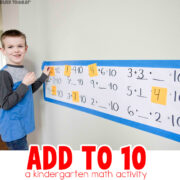 Add to 10: A Kindergarten Math Activity - Busy Toddler