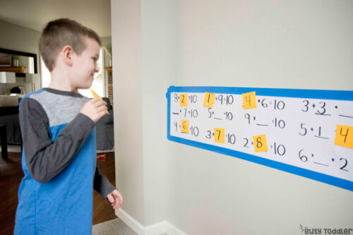 Add to 10: A Kindergarten Math Activity - Busy Toddler