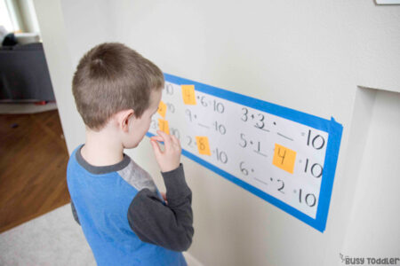 Add to 10: A Kindergarten Math Activity - Busy Toddler