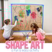 Shape Art Activity for Toddlers and Preschoolers - Busy Toddler