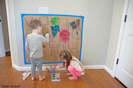 Shape Art Activity for Toddlers and Preschoolers - Busy Toddler