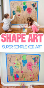 Shape Art Activity for Toddlers and Preschoolers - Busy Toddler