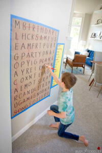 Birthday Word Search Activity for Kids - Busy Toddler