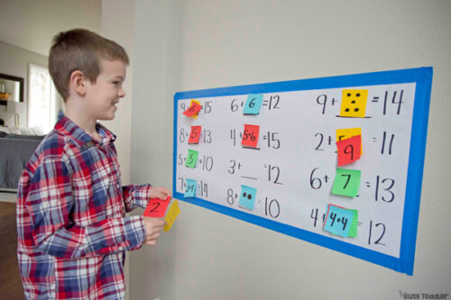 Missing Parts: An Algebra Math Activity for Kids - Busy Toddler
