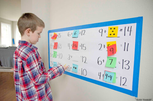Missing Parts: An Algebra Math Activity for Kids - Busy Toddler