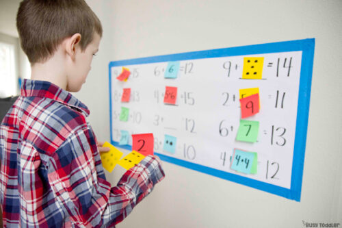 Missing Parts: An Algebra Math Activity for Kids - Busy Toddler