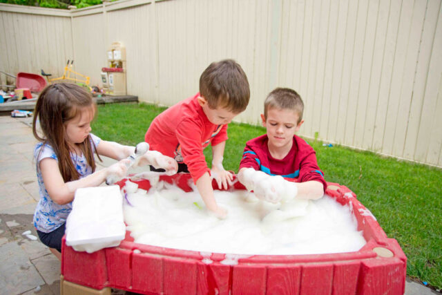 Bubble Foam Water Table - Busy Toddler