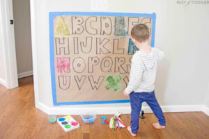 ABC Paint Match: an easy kids activity - Busy Toddler