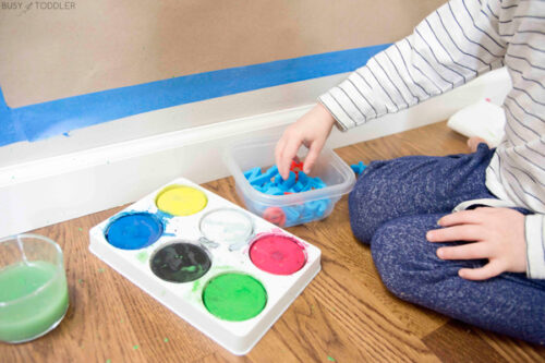 ABC Paint Match: an easy kids activity - Busy Toddler