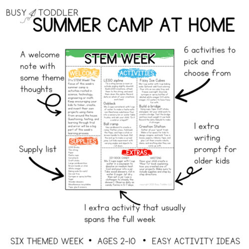 Summer Camp at Home with Busy Toddler - Busy Toddler