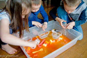 Fizzy Ice Cubes: Kids Science Experiment - Busy Toddler
