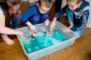 Fizzy Ice Cubes: Kids Science Experiment - Busy Toddler