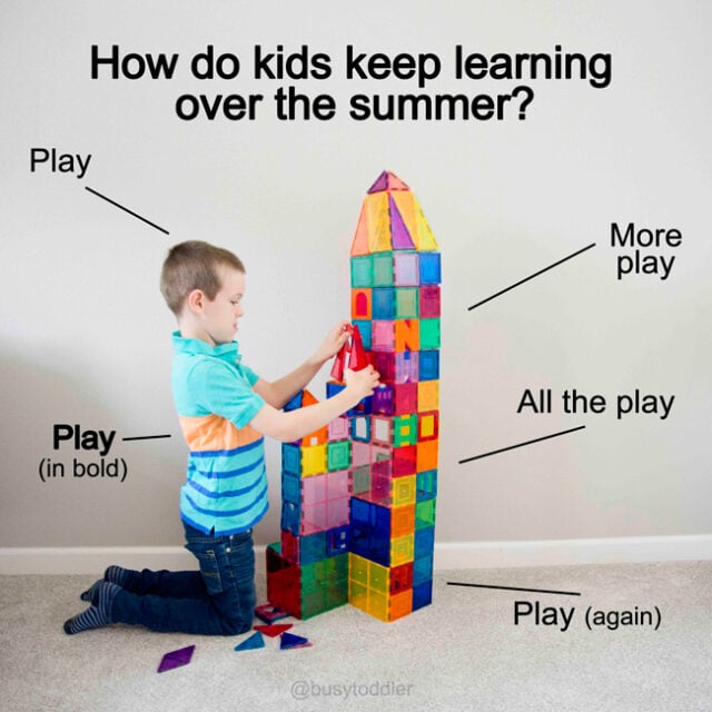 How do I help my child keep learning over the summer? - Busy Toddler