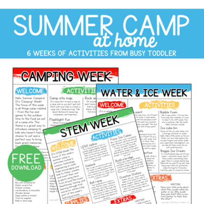 Summer Camp at Home with Busy Toddler - Busy Toddler