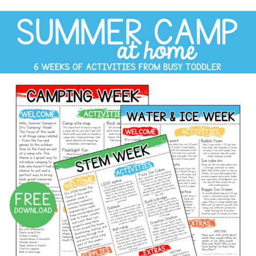 Summer Camp at Home with Busy Toddler - Busy Toddler