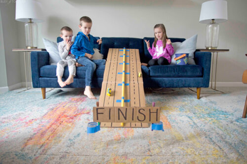 Car Ramp: an easy STEM activity for kids - Busy Toddler