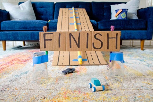 Car Ramp: an easy STEM activity for kids - Busy Toddler