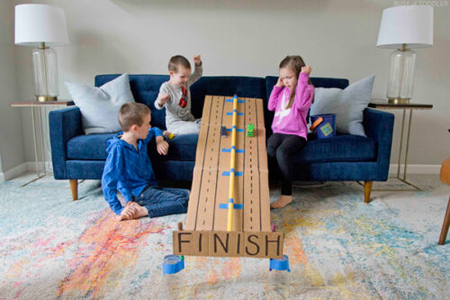 Car Ramp: an easy STEM activity for kids - Busy Toddler