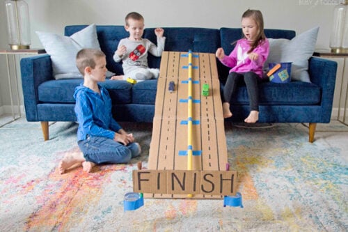 Car Ramp: an easy STEM activity for kids - Busy Toddler