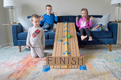 Car Ramp: an easy STEM activity for kids - Busy Toddler