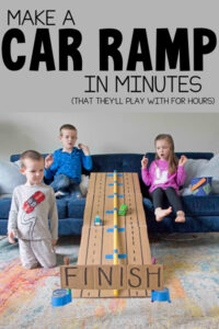 Car Ramp: an easy STEM activity for kids - Busy Toddler