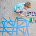 Tape Resist Art Activity for Kids of All Ages - Busy Toddler